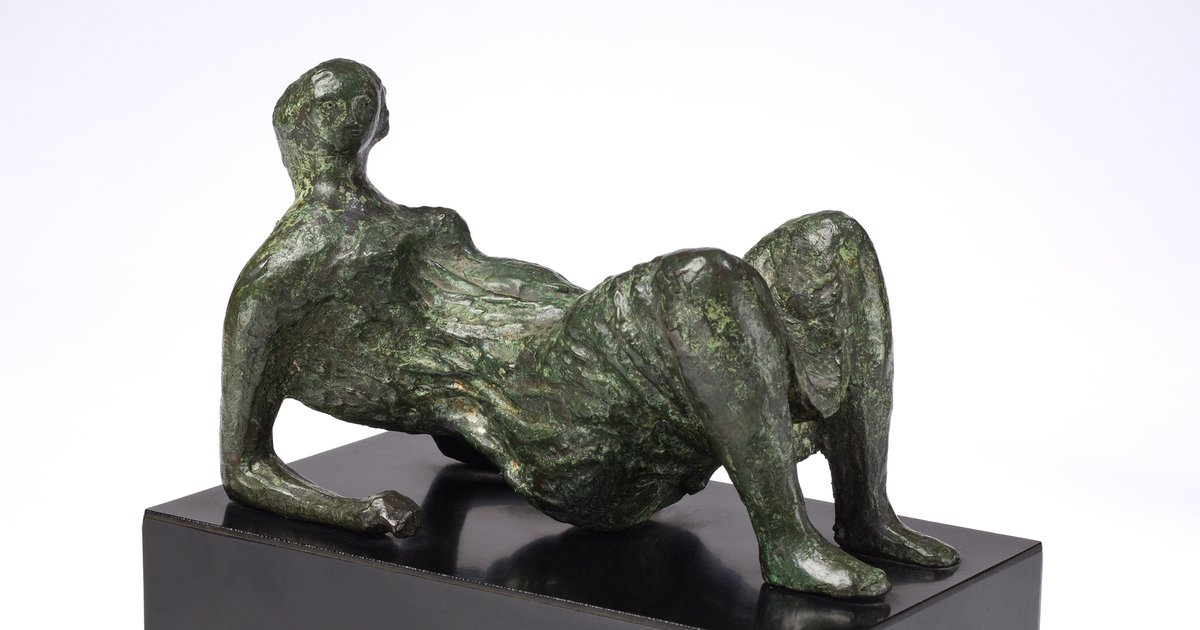 Henry Moore, Maquette for Reclining Draped Figure - The Bruce Museum