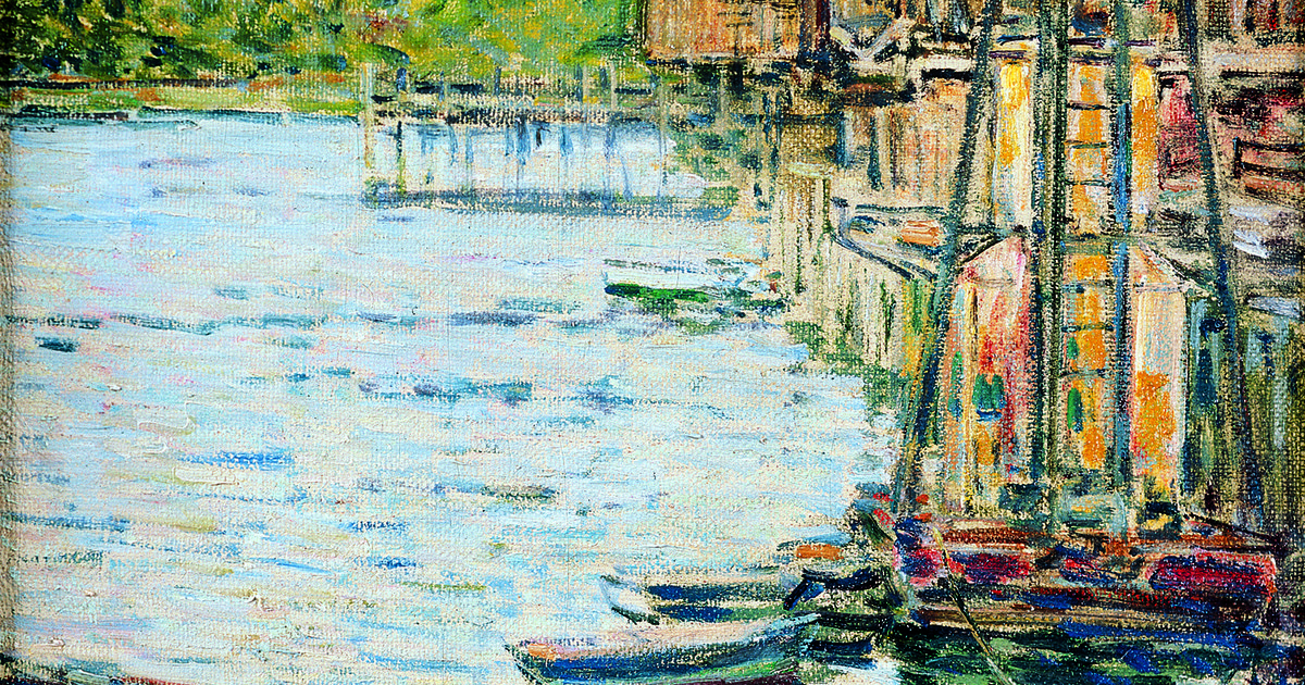 Childe Hassam, The Mill Pond, Cos Cob, 1902 - The Bruce Museum