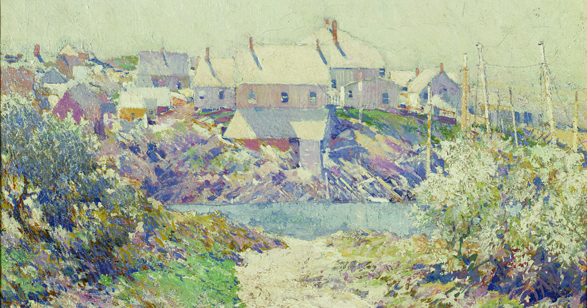 George Wharton Edwards, River Road - The Bruce Museum